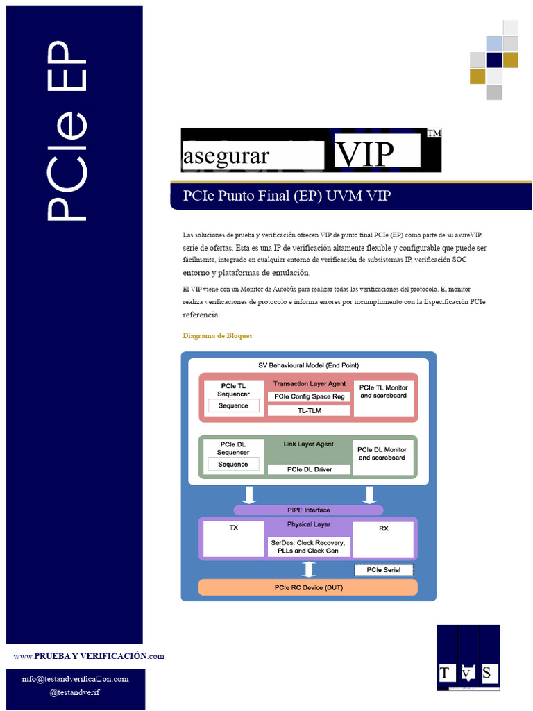 VIP PCIe EP para Verificación Eficiente | PDF | Sistema en un chip ...