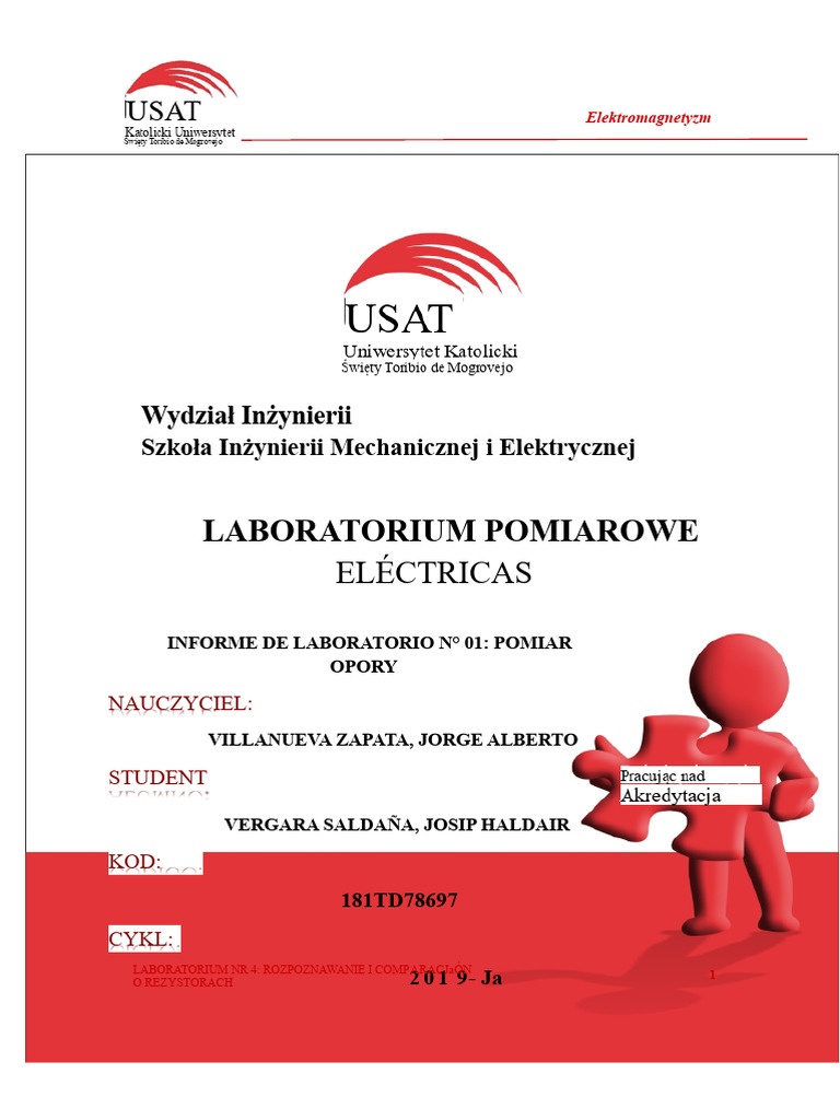 LABORATORIUM 1-Opór | PDF