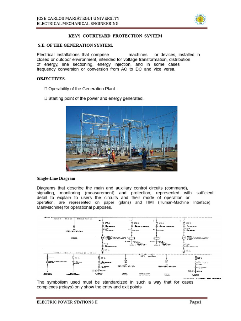 Electric Power Plants Key Yard Work | PDF | Switch | Electric Power ...