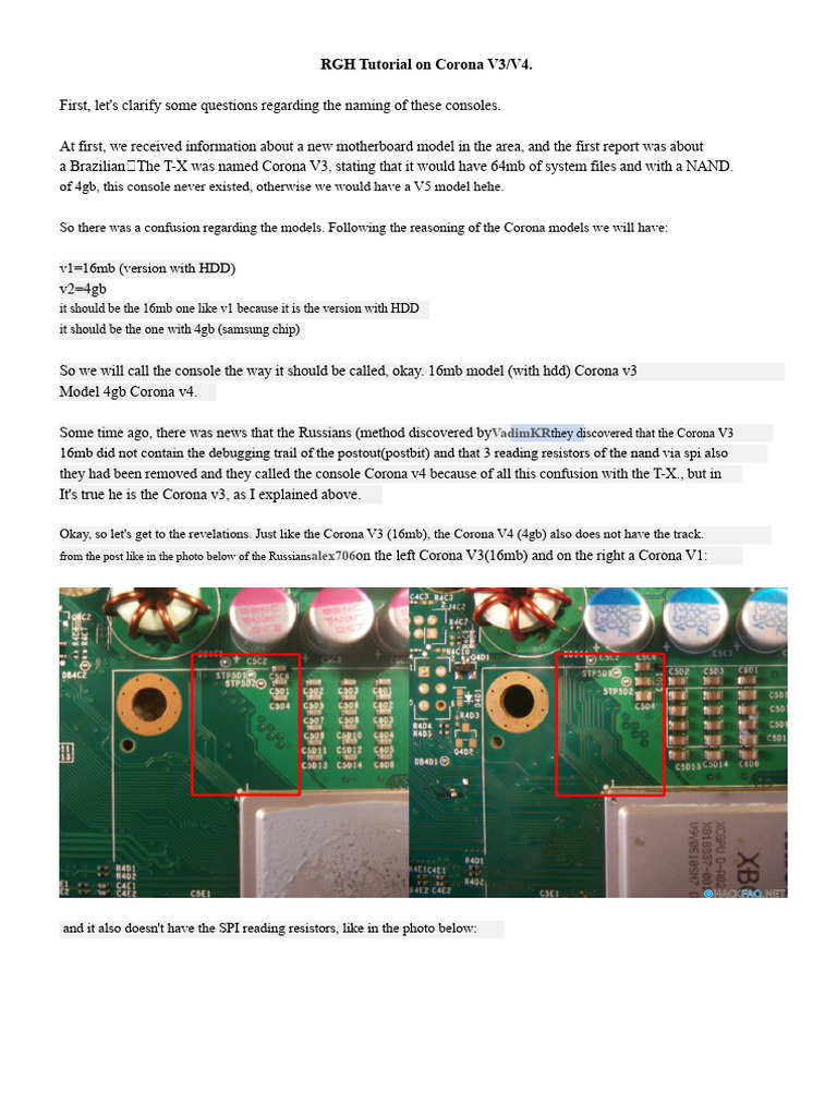 RGH Tutorial in Corona v3 v4 Final | PDF | Flash Memory | Computing