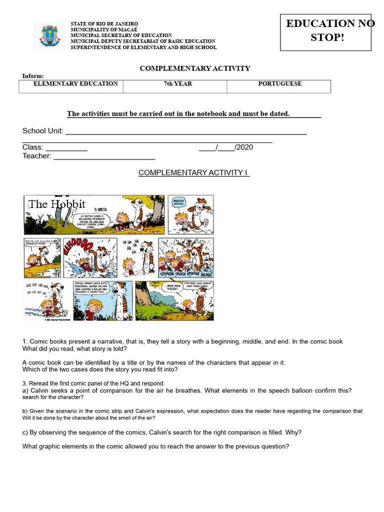 Comics Analysis for 7th Grade Students | PDF | Comics