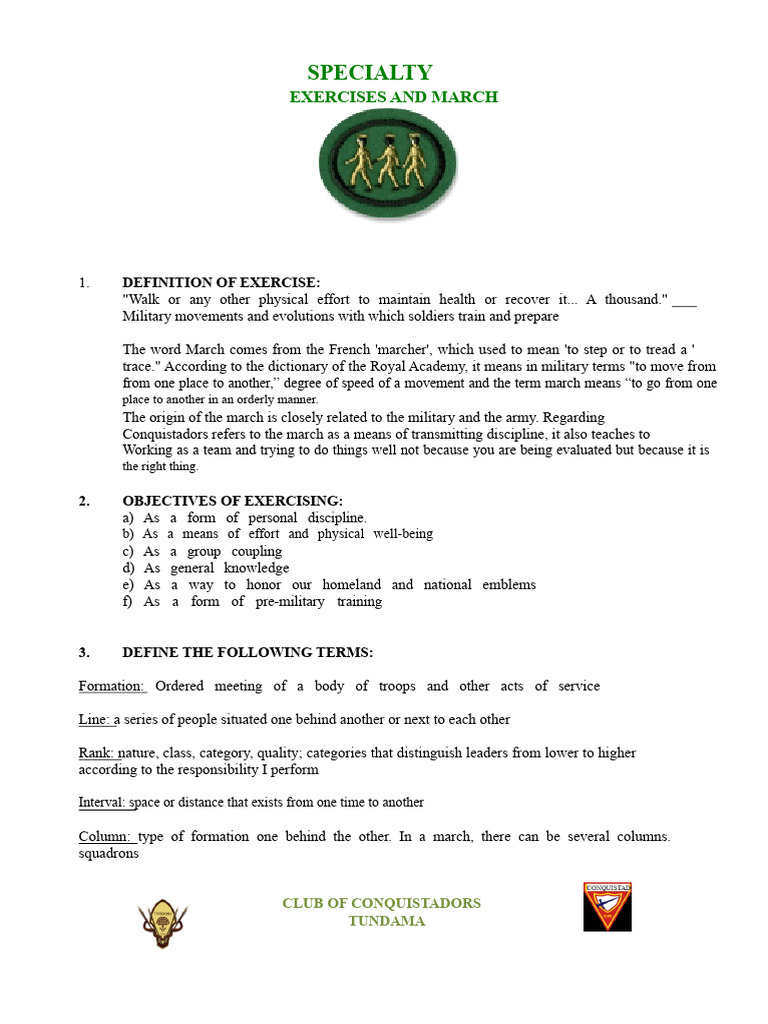 Military Marching and Exercise Guide | PDF | Flag | Flanking Maneuver