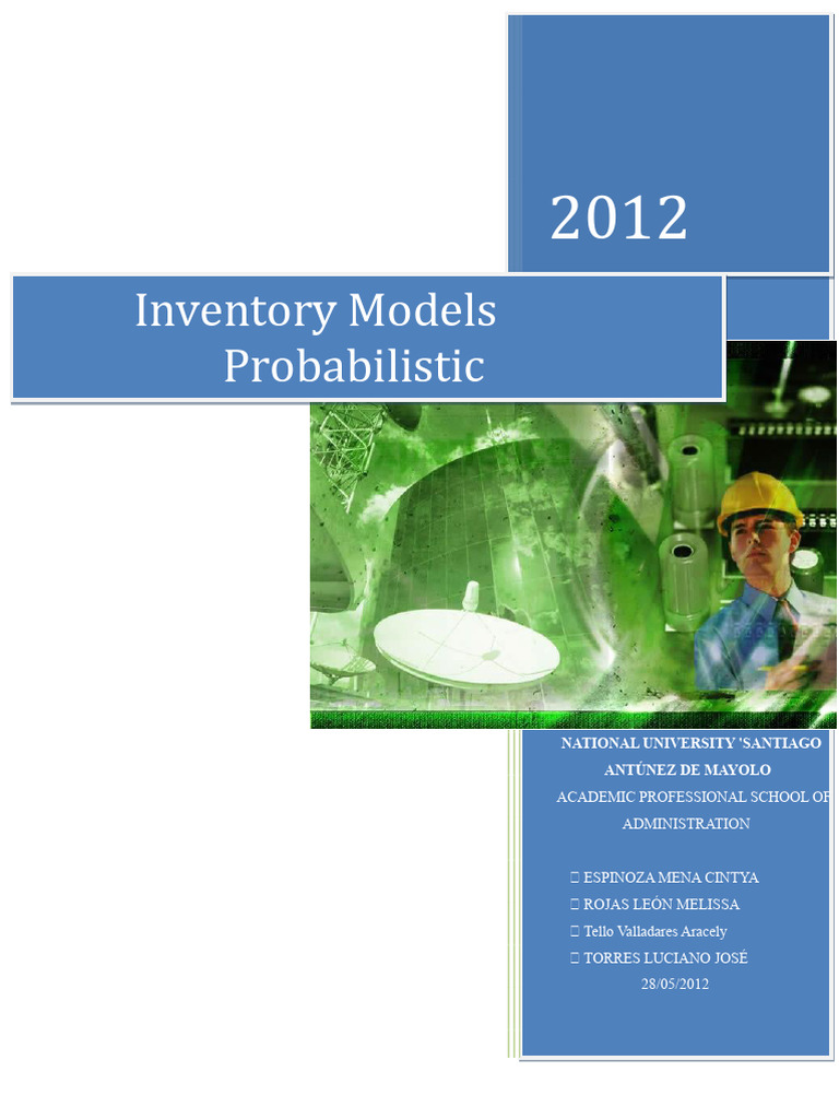 Probabilistic Inventory Models Overview | PDF | Inventory | Probability ...