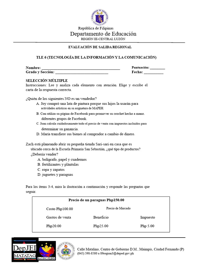 RAT - AT - TLE - ICT - Grado 6 | PDF | Blog | Metodología de encuesta