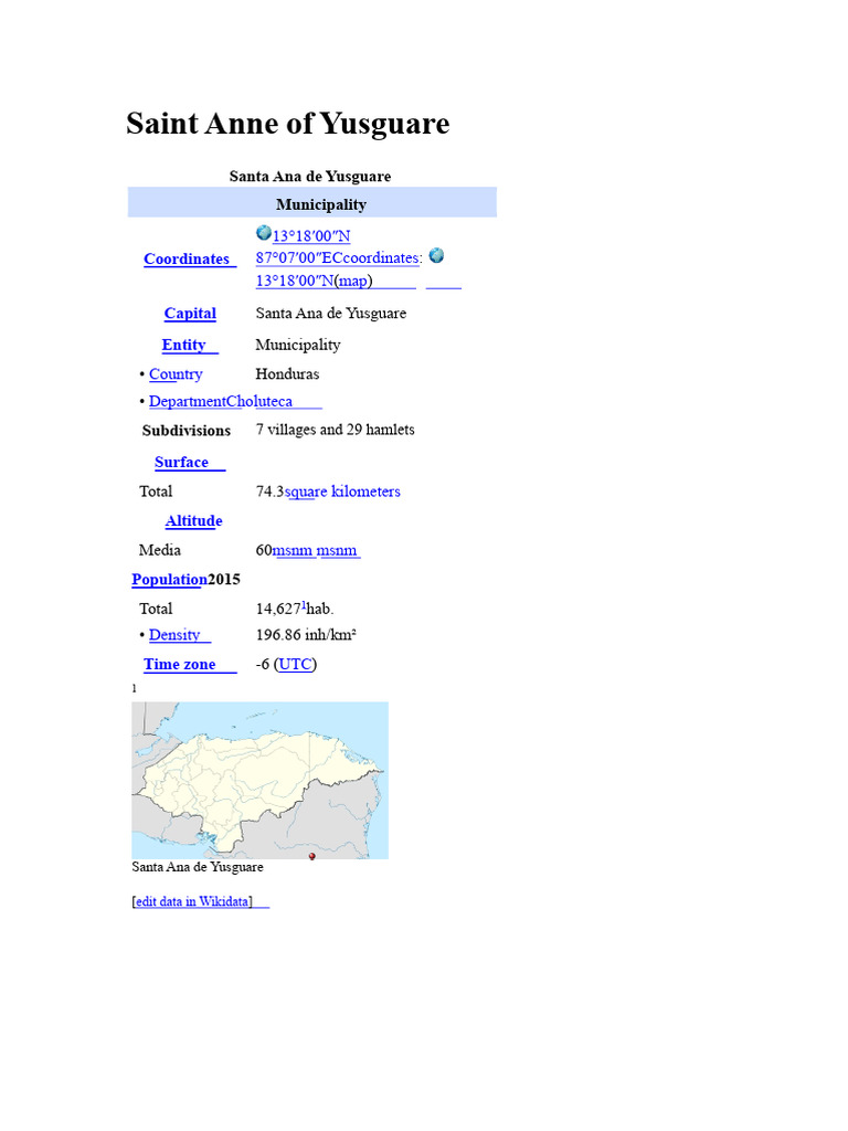 Santa Ana de Yusguare Overview | PDF | Agriculture