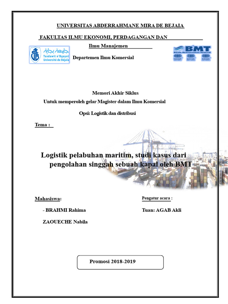 Studi Kasus Logistik Pelabuhan Maritim | PDF