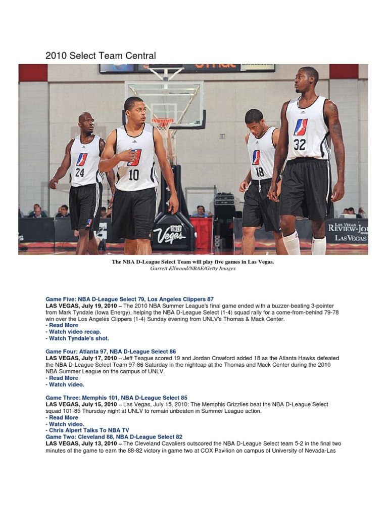 2010 Select Team Central | PDF | National Basketball Association ...