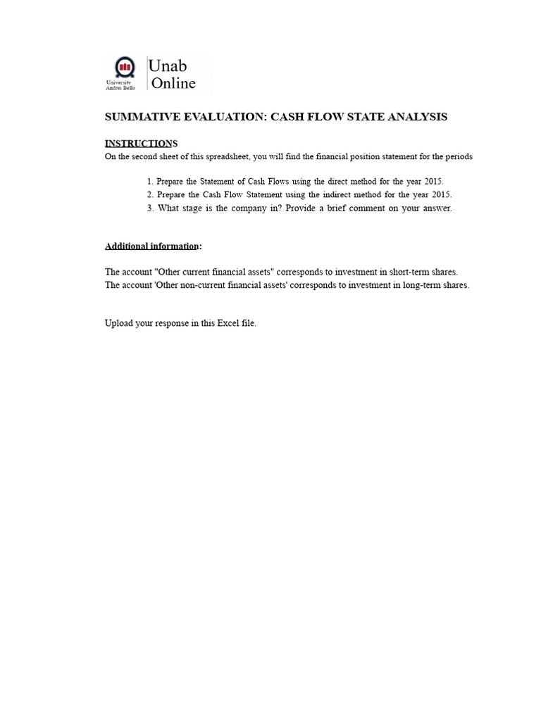 SUMMATIVE 2 - Financial Analysis | PDF | Expense | Cash Flow Statement