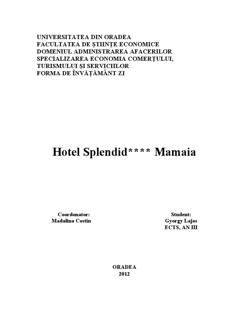 Hotel Splendid | PDF