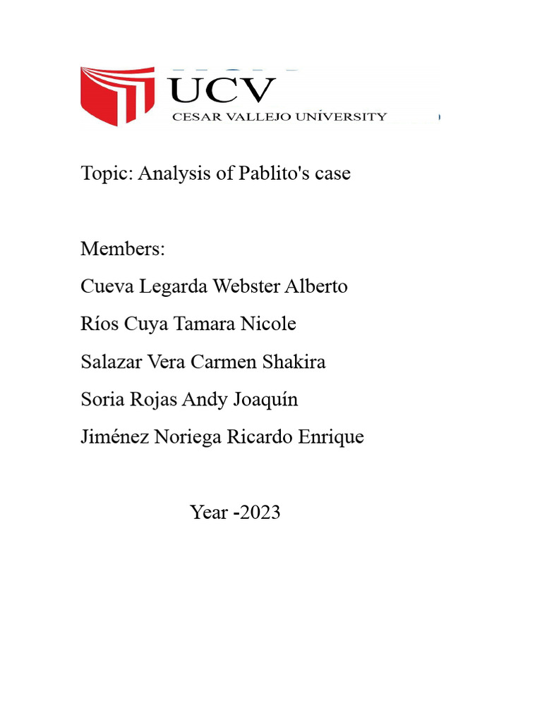 Analysis of The Pablito Case | PDF