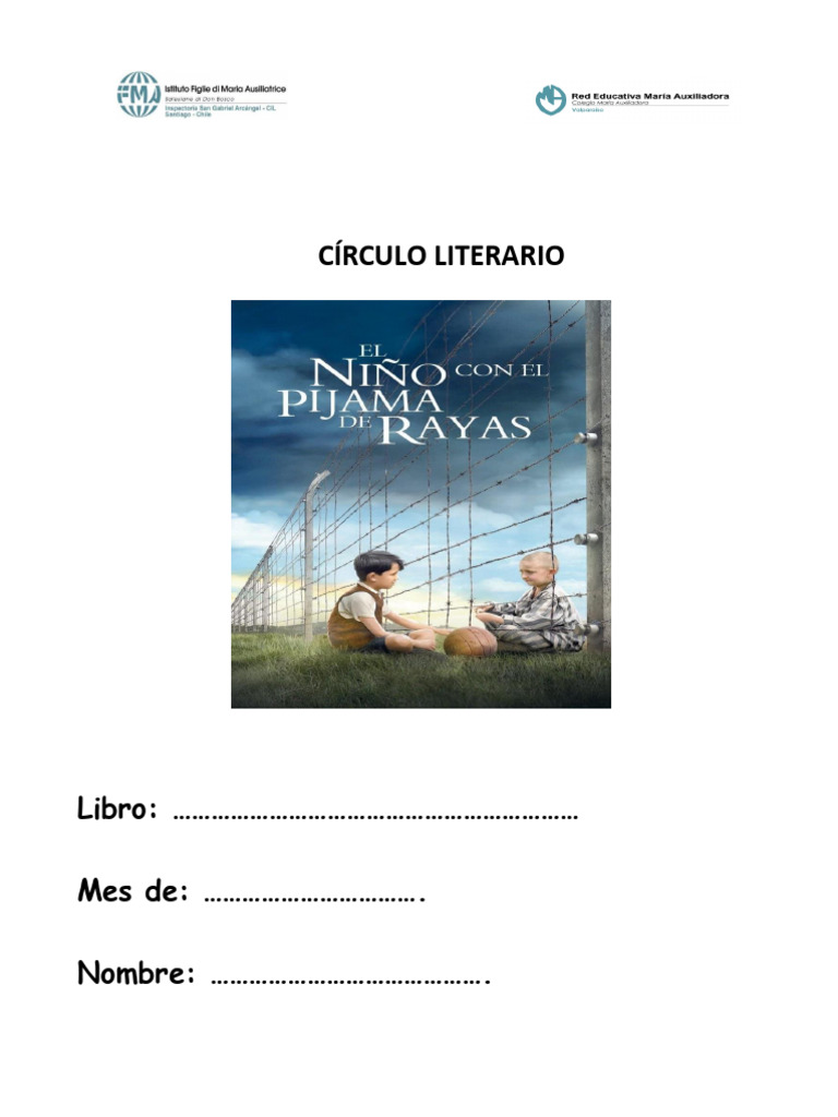 Cuadernillo Círculo Literario - El Niño Con El Pijama de Rayas | PDF