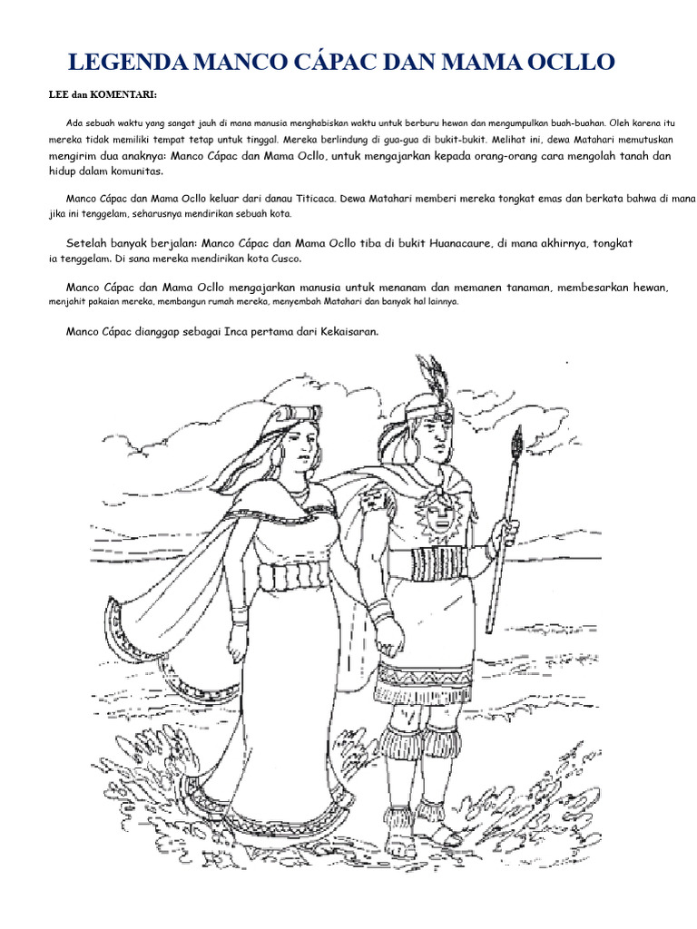 Legenda Manco Cápac Dan Mama Ocllo | PDF