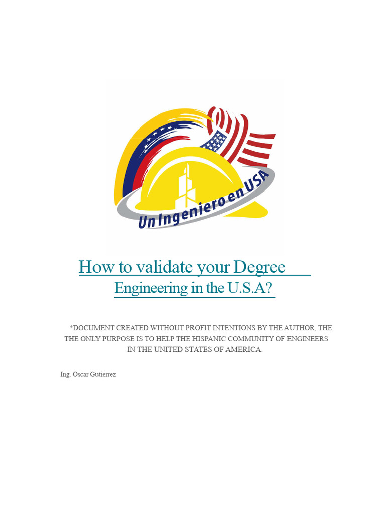 Validating Foreign Engineering Degrees | PDF | Engineer