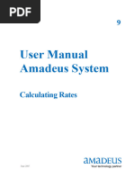 Amadeus Fares and Pricing Commands Guide | PDF