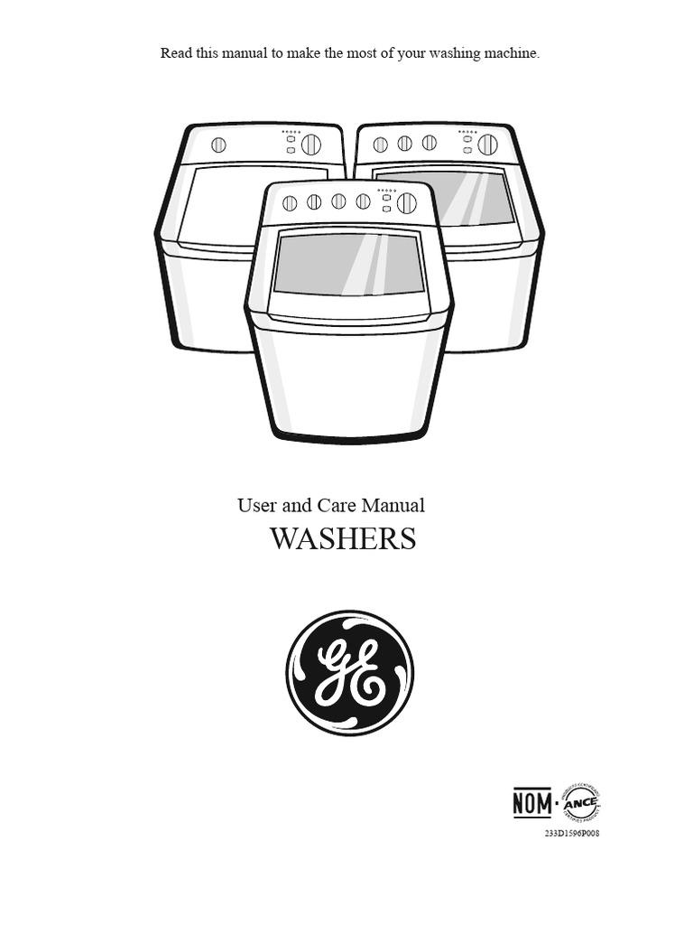 Washing Machine User Manual Guide | PDF | Washing Machine | Electrical ...