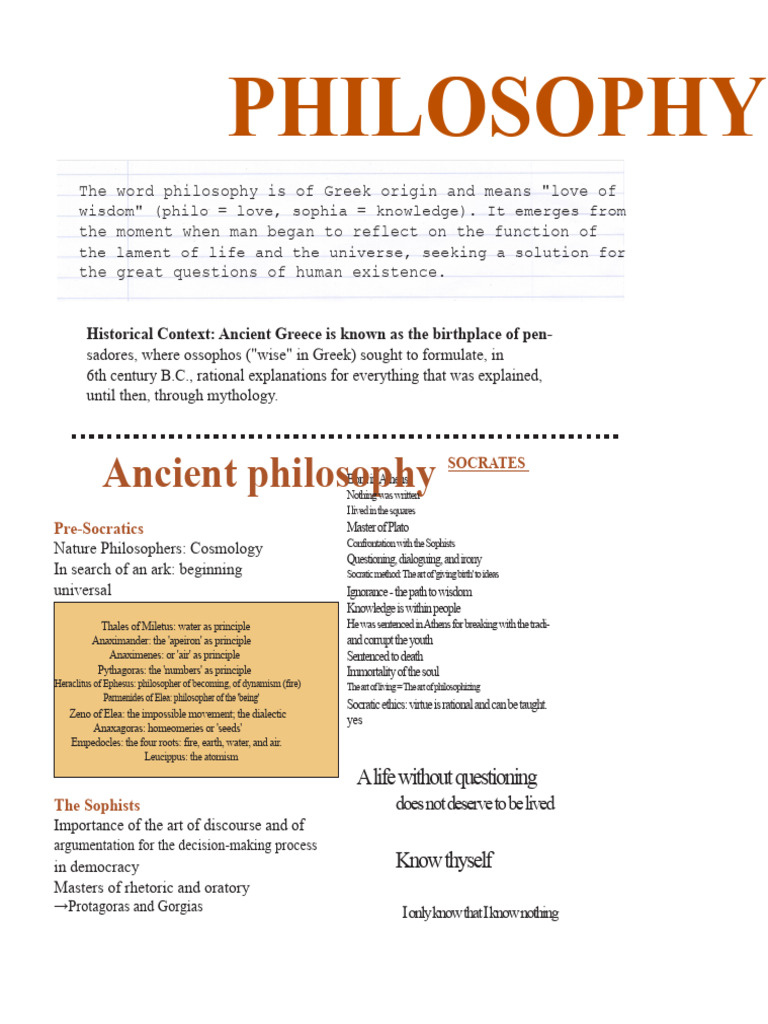 Philosophy - Ancient Philosophy | PDF | Ancient Greek Philosophy ...