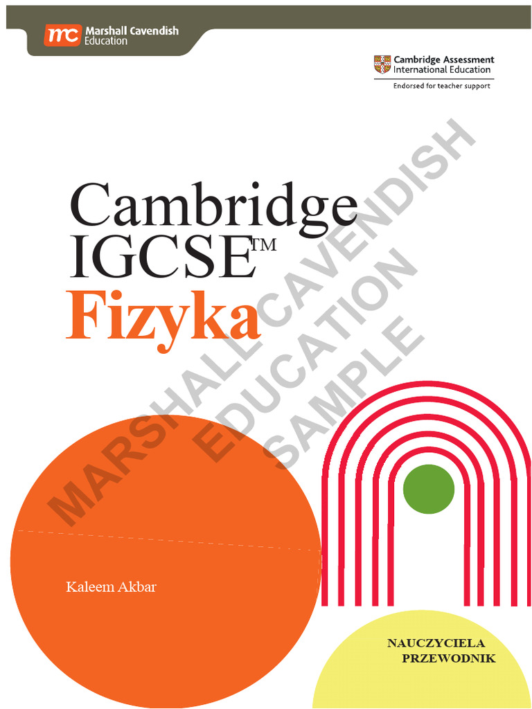 MCE Cambridge IGCSE Fizyka TG Przykład | PDF