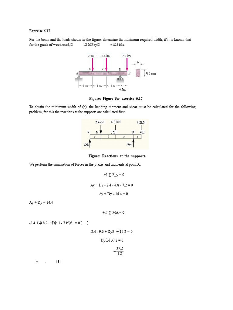 Exercise-6 17 | PDF | Bending | Beam (Structure)