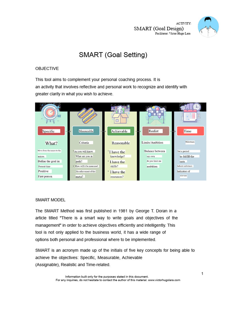 SMART Goal Setting Guide | PDF | Goal | Behavioural Sciences