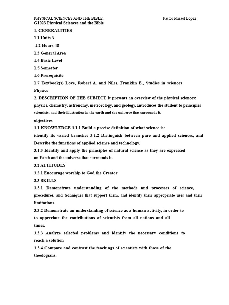 Exploring Science Through the Bible | PDF | Scientific Method | Science