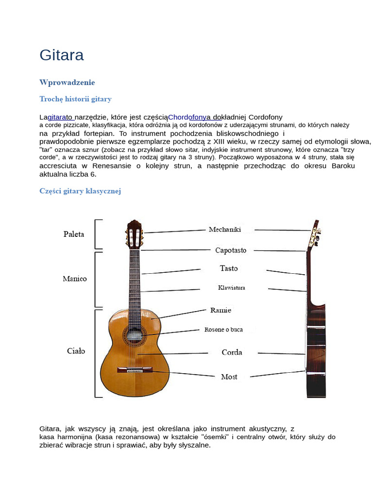 Wprowadzenie Do Gitary | PDF