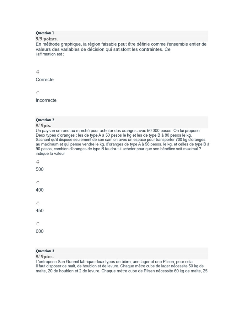 Optimisation des ressources en production | PDF | Optimisation linéaire