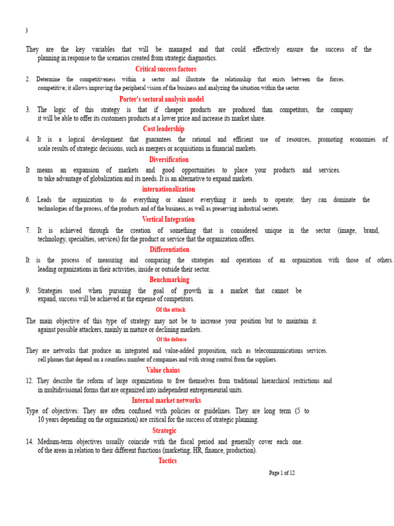 Strategic Planning Questionnaire 2 | PDF | Swot Analysis | Entrepreneurship