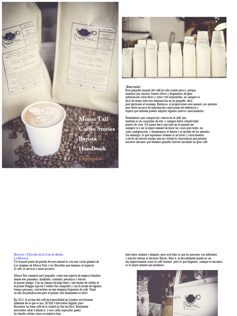 Manual Esencial del Café: Historia y Proceso | PDF | café | Agua