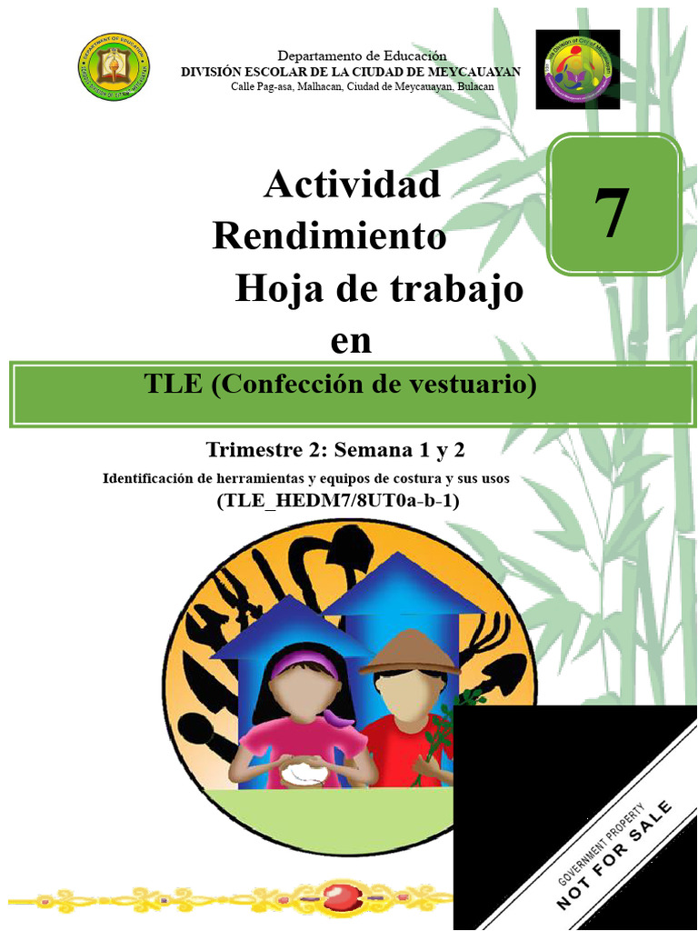 Apw - Confección 7 Semana 1 2 Palabra 1 | PDF | tijeras | Herramientas