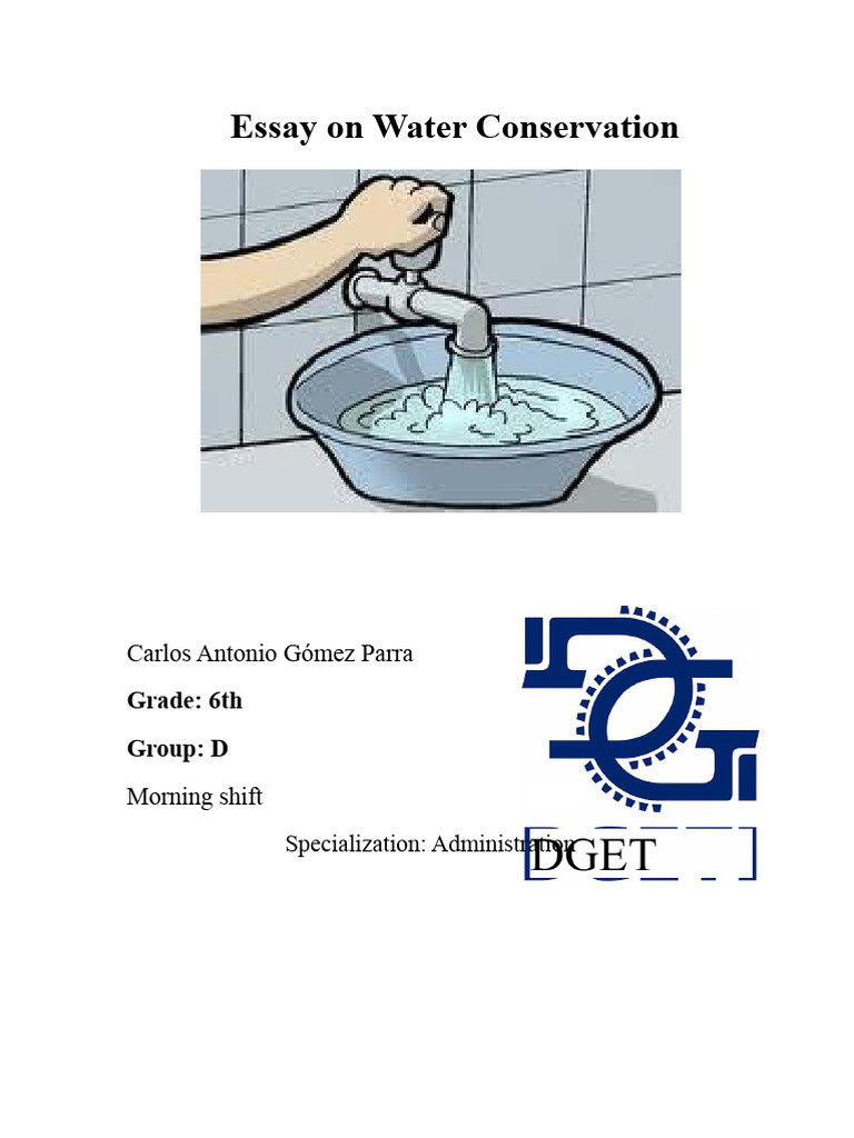 ESSAY On Water Conservation | PDF | Water | River
