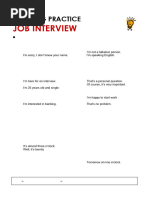 Job Interview Learner's Worksheet | PDF | Job Interview