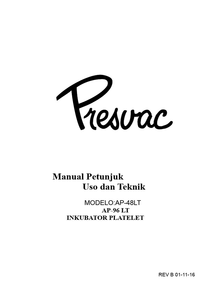 Manual Presvac | PDF