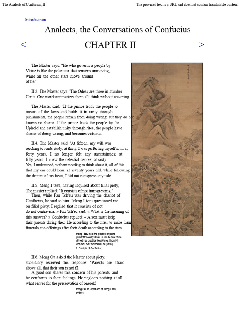 The Analects of Confucius, II | PDF | Analects