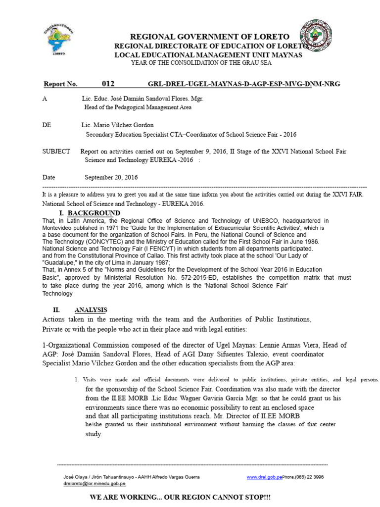 Science Fair Report. 2016 Current | PDF