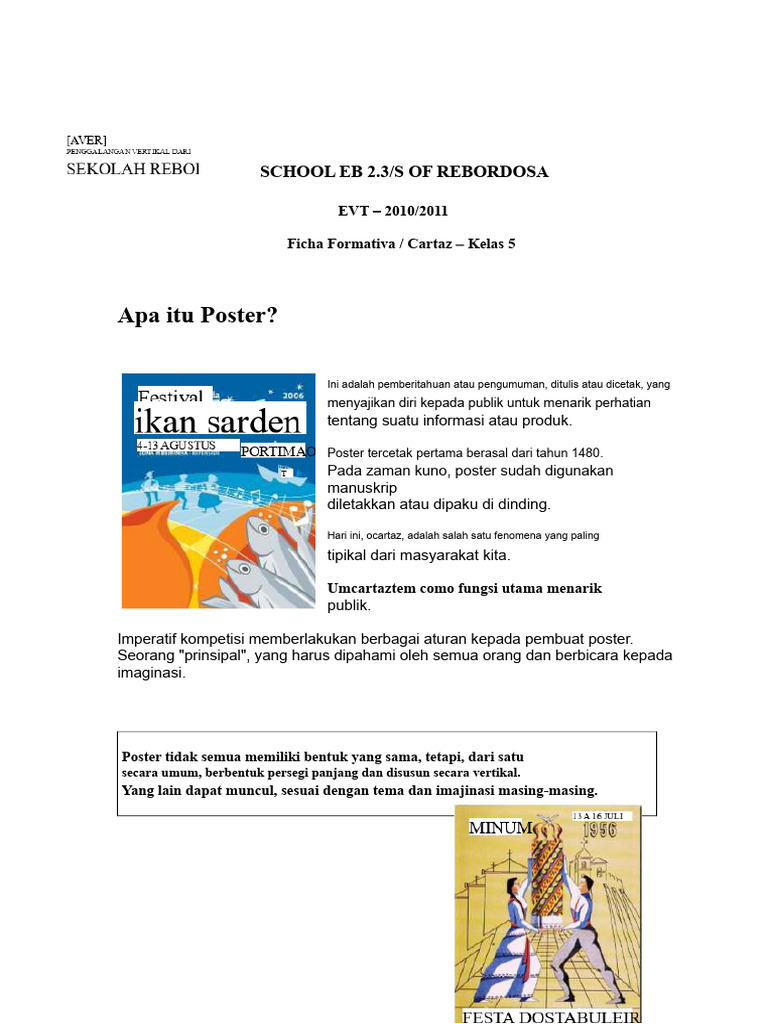 Panduan Membuat Poster Efektif | PDF