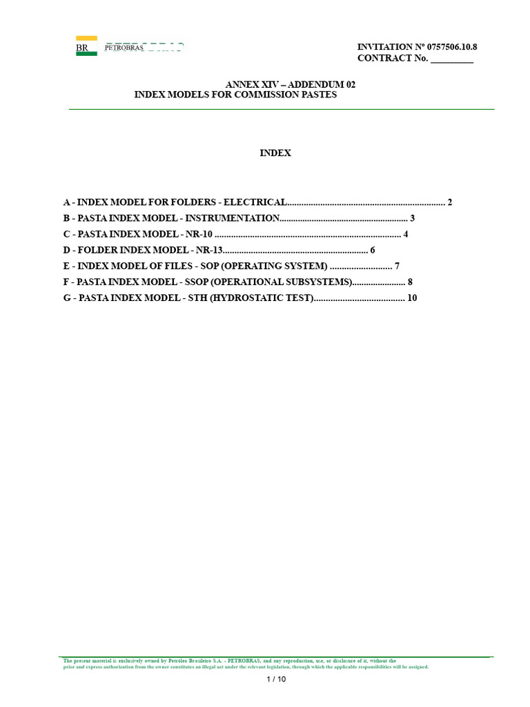 3.14.2 - Annex XIV - Addendum 02 - Index Model For Folder ...