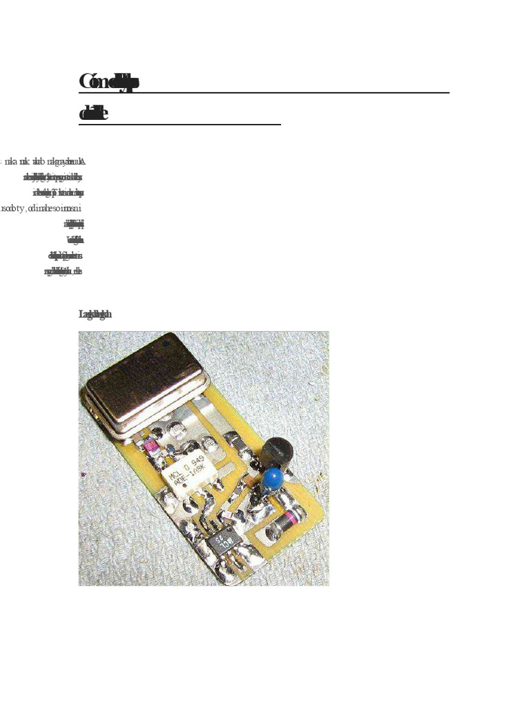 Cara Membuat Blokir Sinyal Seluler | PDF