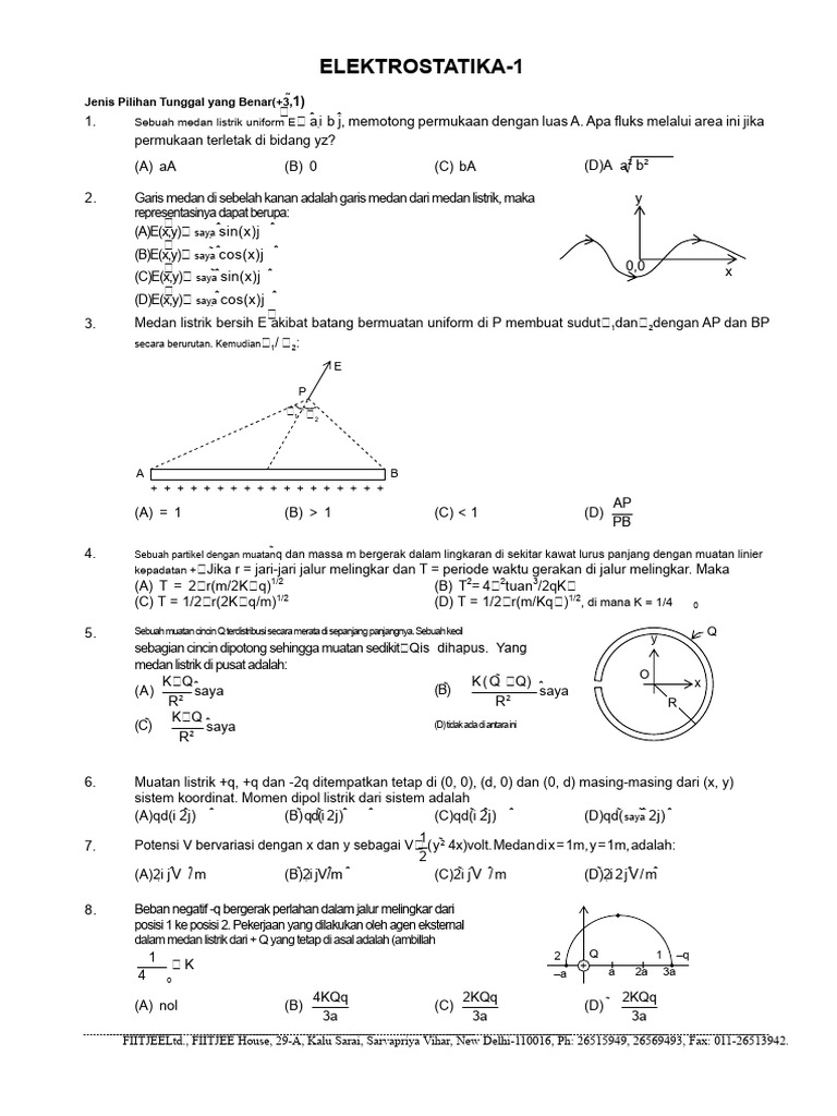 Ujian Kertas 1 Elektrostatika | PDF