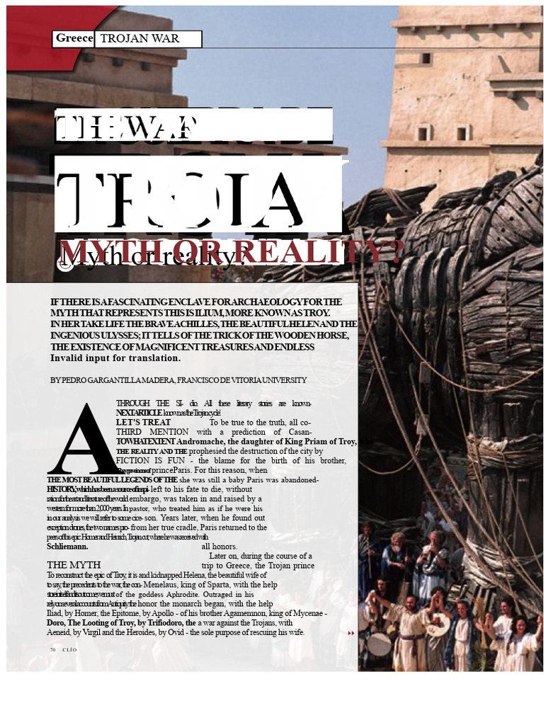 The Trojan War, Myth or Reality PDF | PDF | Helen Of Troy | Trojan War