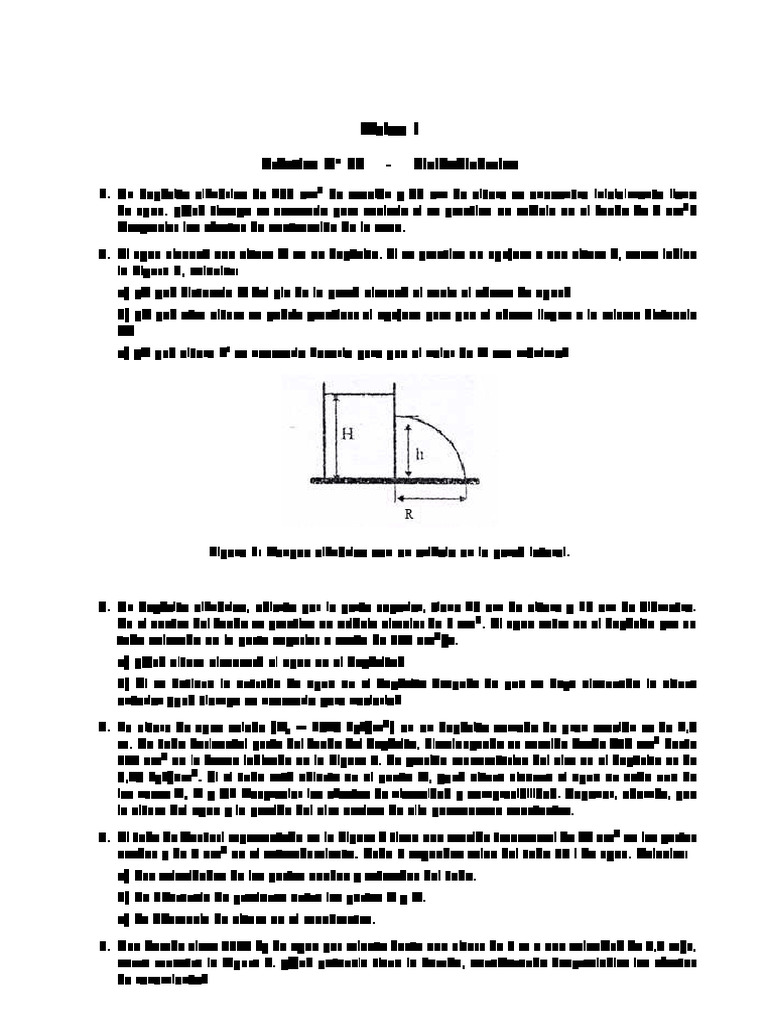 Fluid Dynamics Exercises | PDF