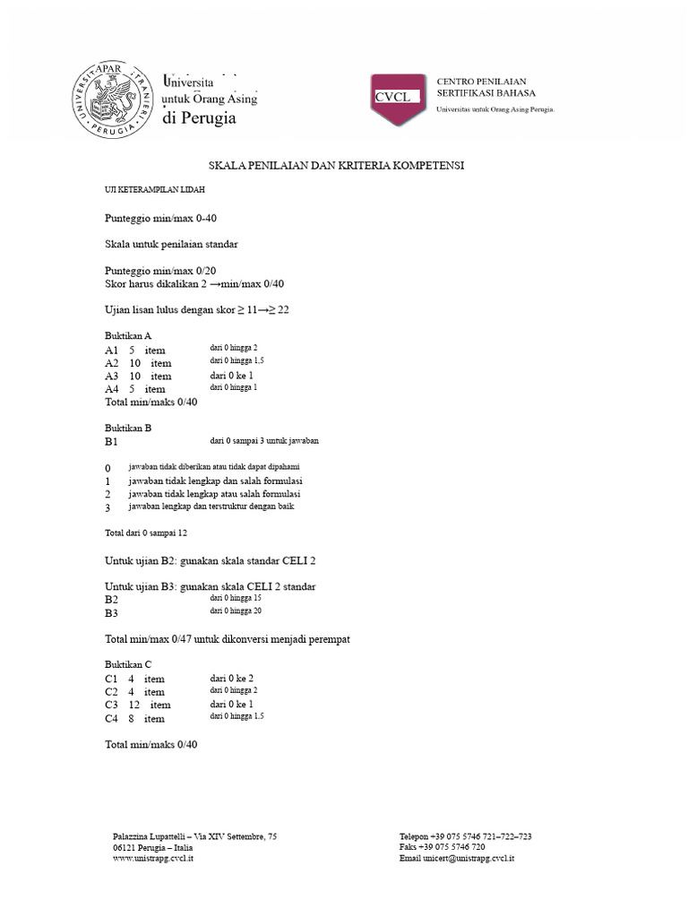 Celi-Scale Penilaian | PDF