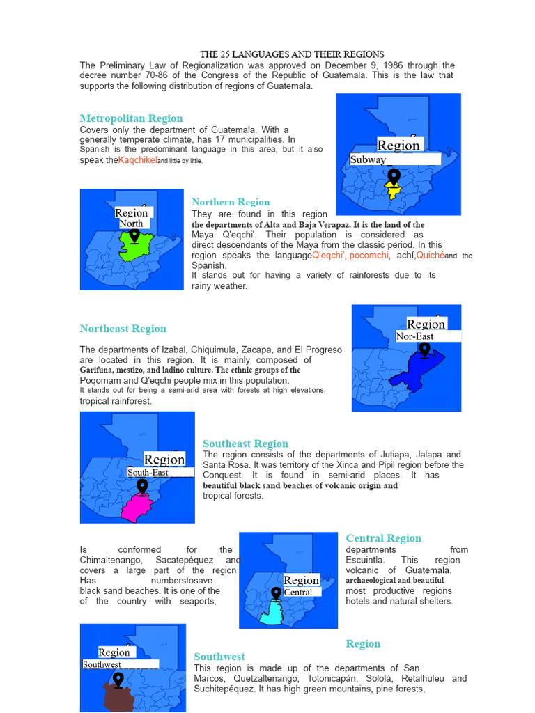Languages of Guatemala by Region | PDF | Guatemala | Indigenous Peoples ...