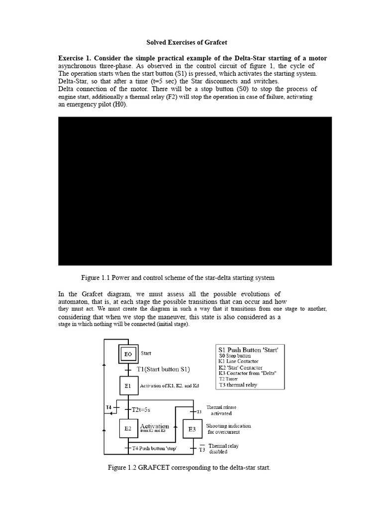 Solved Exercises Grafcet PDF | PDF | Electrical Equipment | Manufactured Goods
