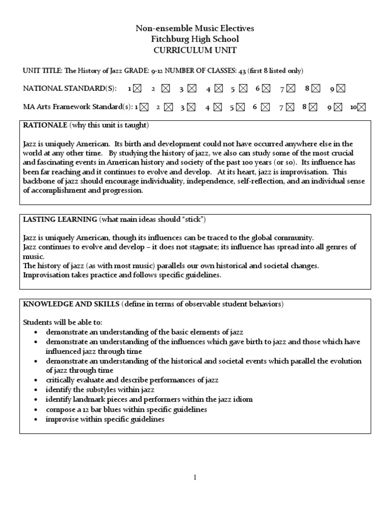 Exploring Jazz: History and Influence | PDF | Jazz | Blues