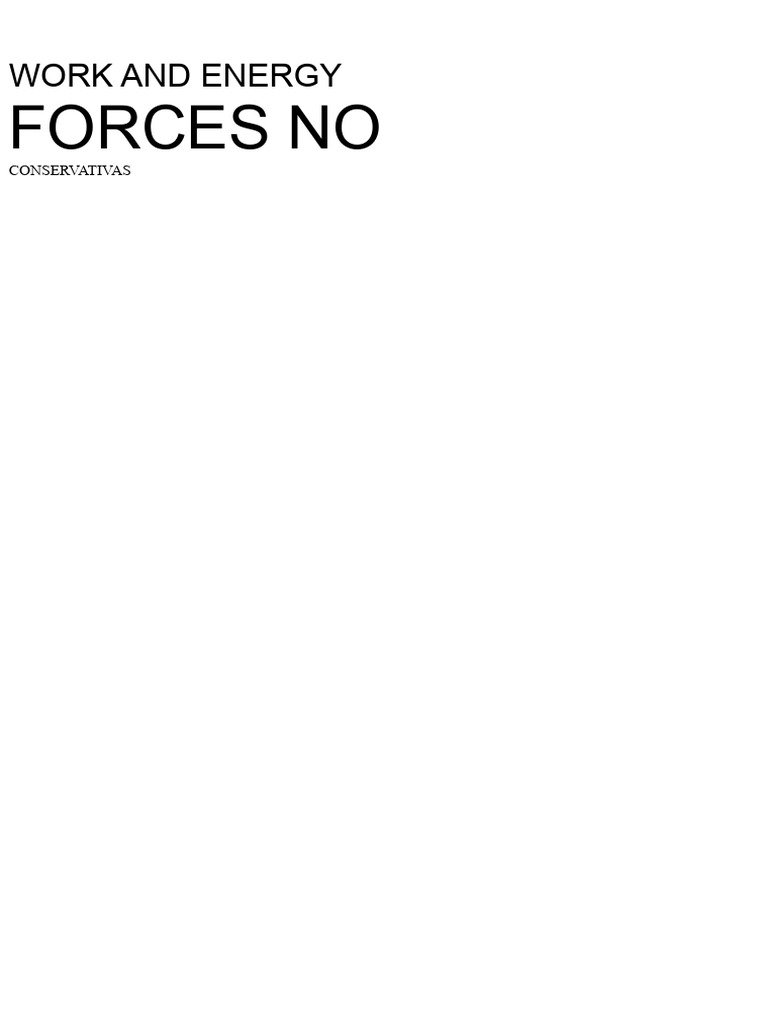 Non-Conservative Forces in Mechanics | PDF | Force | Friction