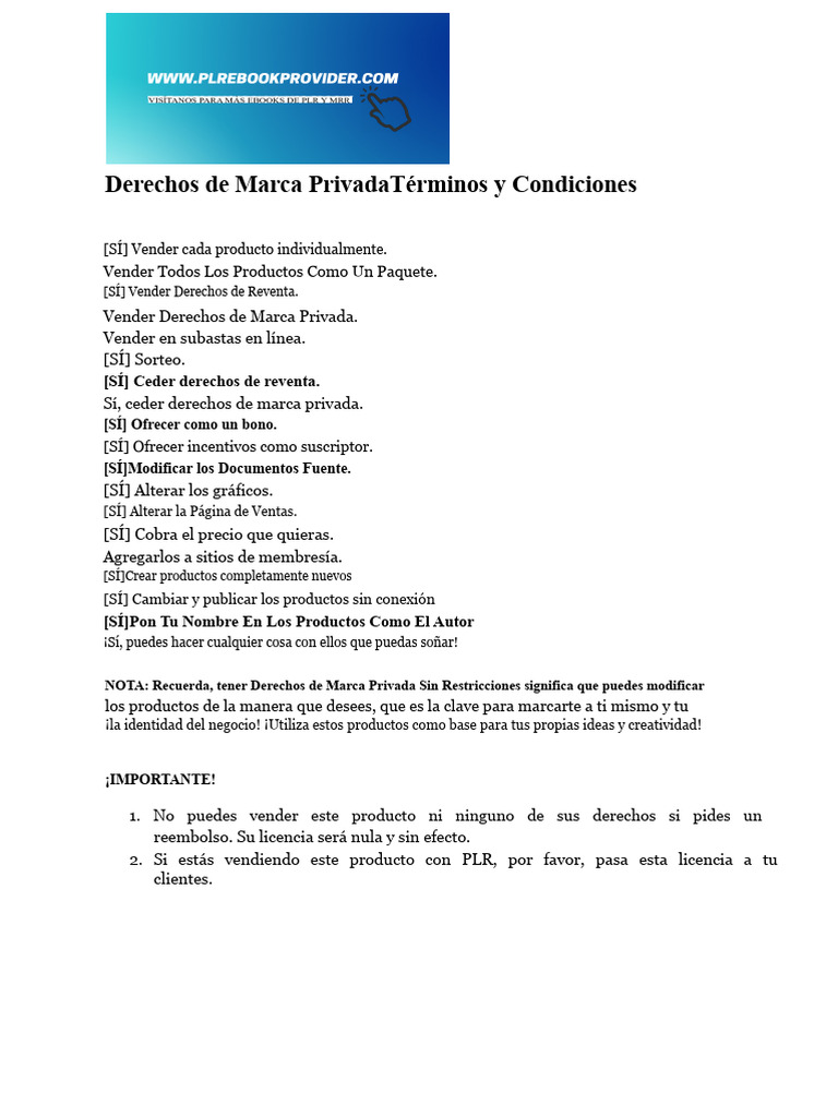 Derechos de Marca Privada: Guía Completa | PDF