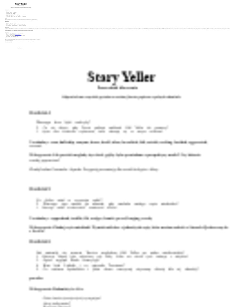 Stary Yeller | PDF