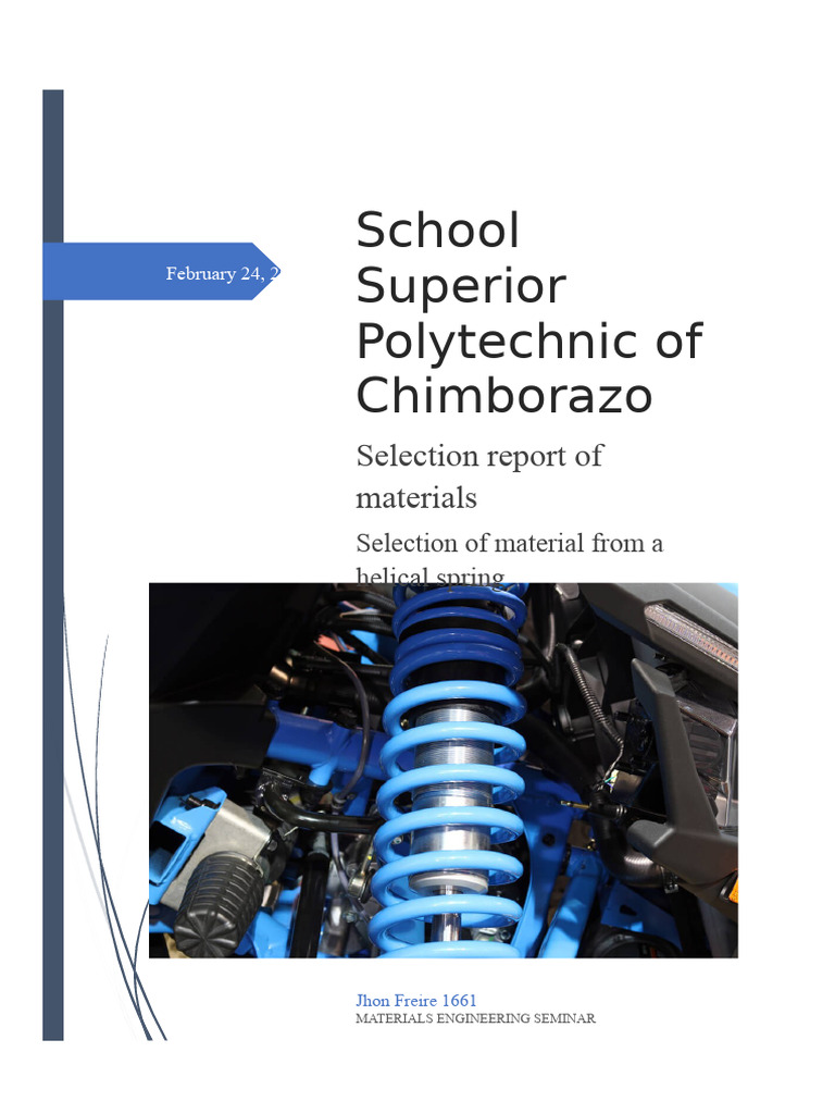 Material Selection Report | PDF | Applied Mathematics