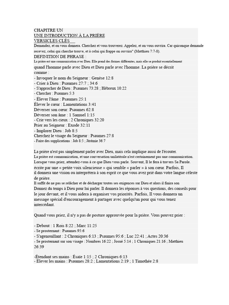 Prière D'intercession | PDF | Prière | Disciple (Christianisme)