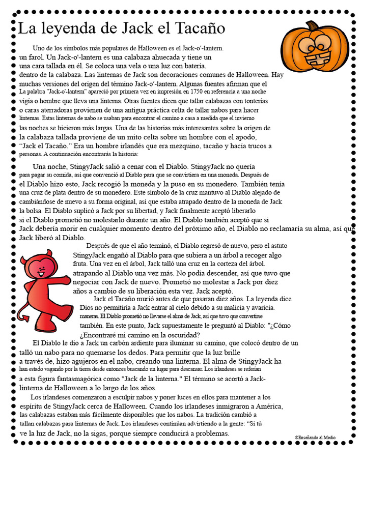 La leyenda de Jack el Tacaño | PDF